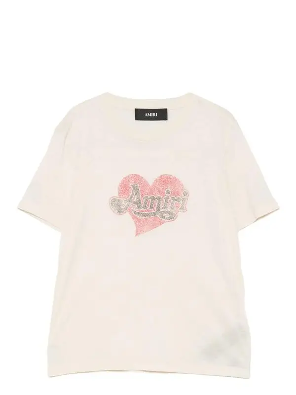 Amiri Neutrals Tops T-shirts & Jerseys - Cream
