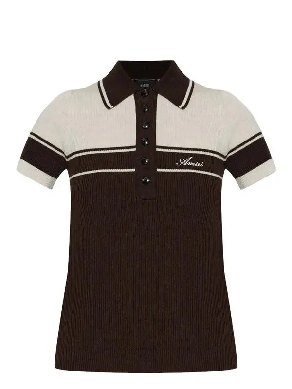 Amiri Tops Polo Tops - Brown