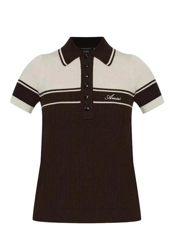 Amiri Tops Polo Tops - Brown