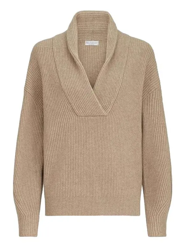 Brunello Cucinelli Neutrals Knitwear Jumpers - Cream