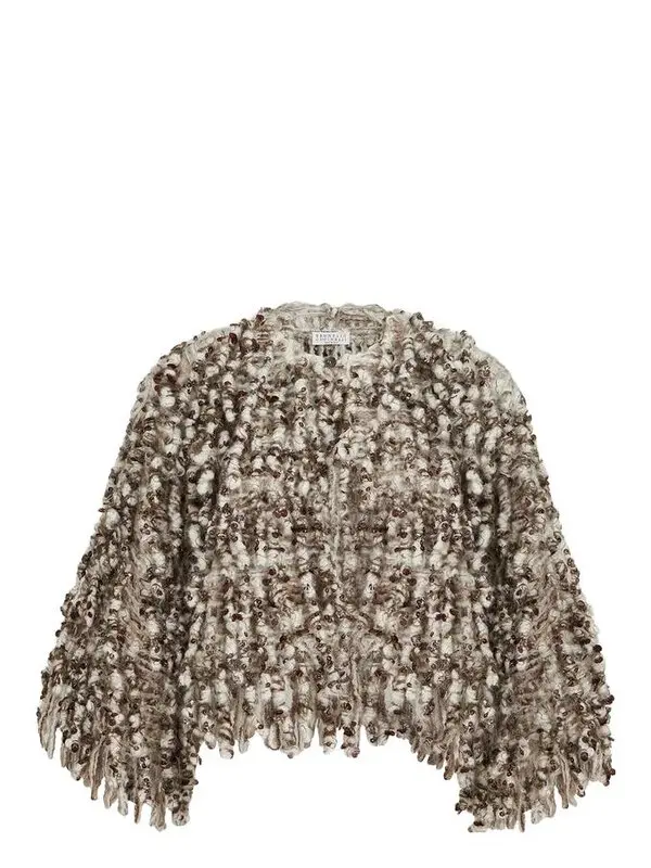 Brunello Cucinelli Neutrals Knitwear Cardigans - Cream