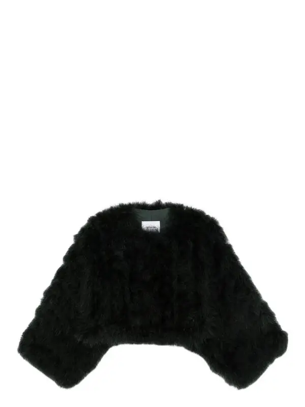 YVES SALOMON Jackets Cropped Jackets - Black