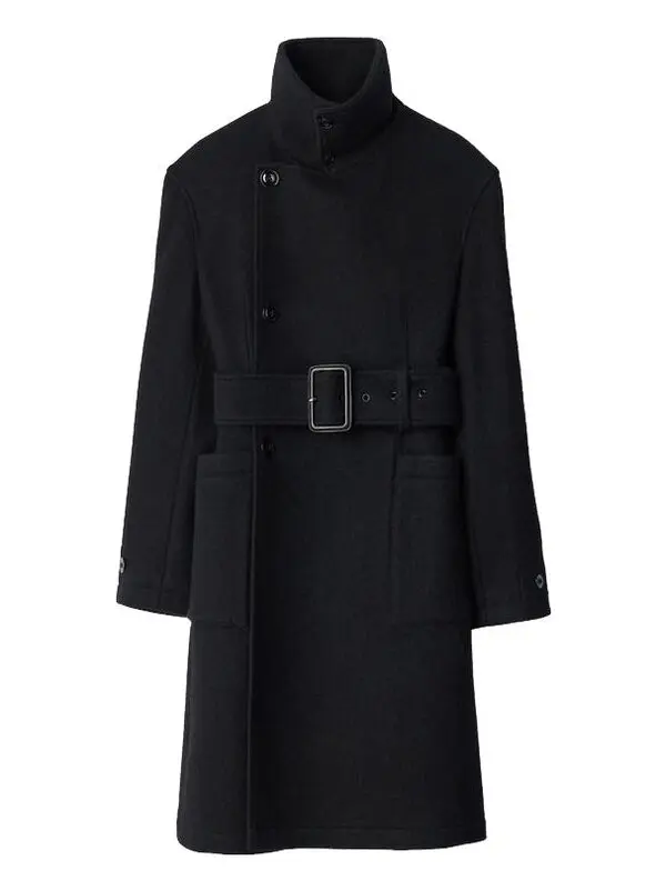 LEMAIRE Coats Single Breasted Coats - Black