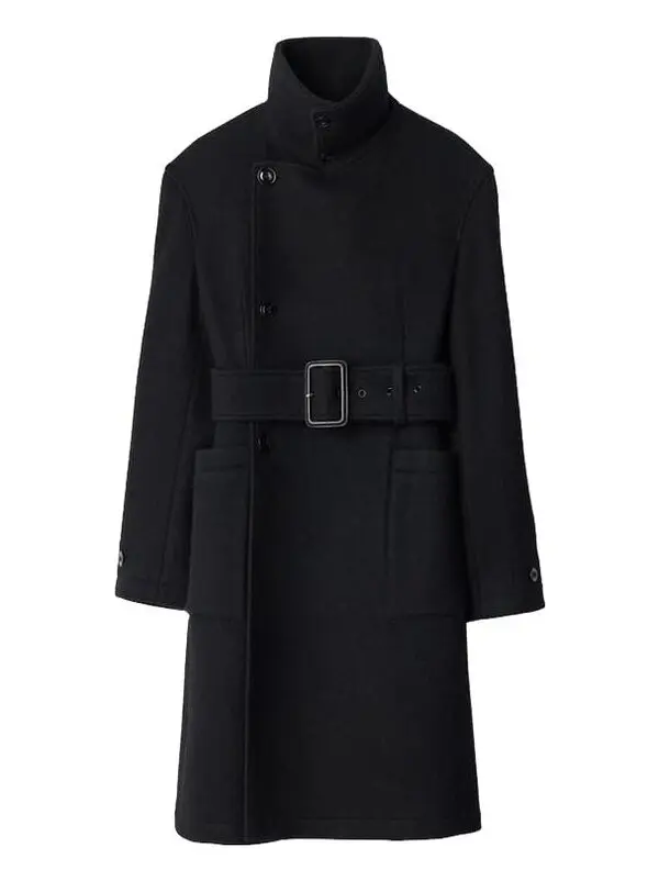 LEMAIRE Coats Single Breasted Coats - Black