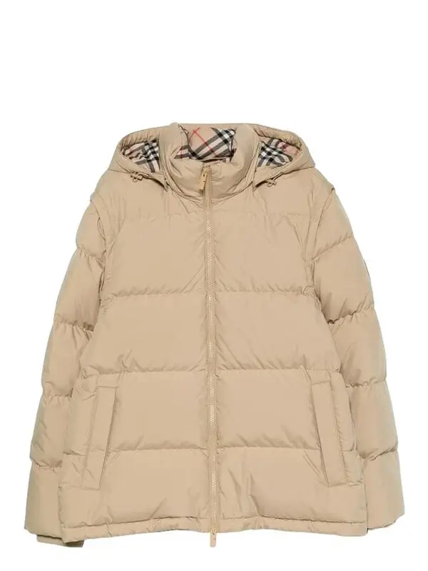 Burberry Neutrals Jackets Padded & Down Jackets - Cream