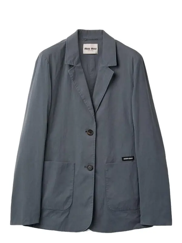 Miu Miu Grey Jackets Blazers - Gray