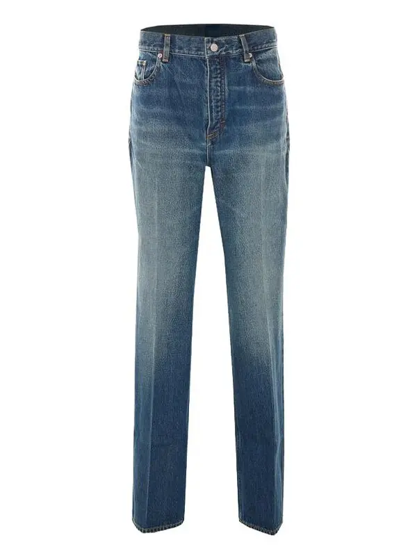 Alaïa Denim Bootcut Jeans - Blue