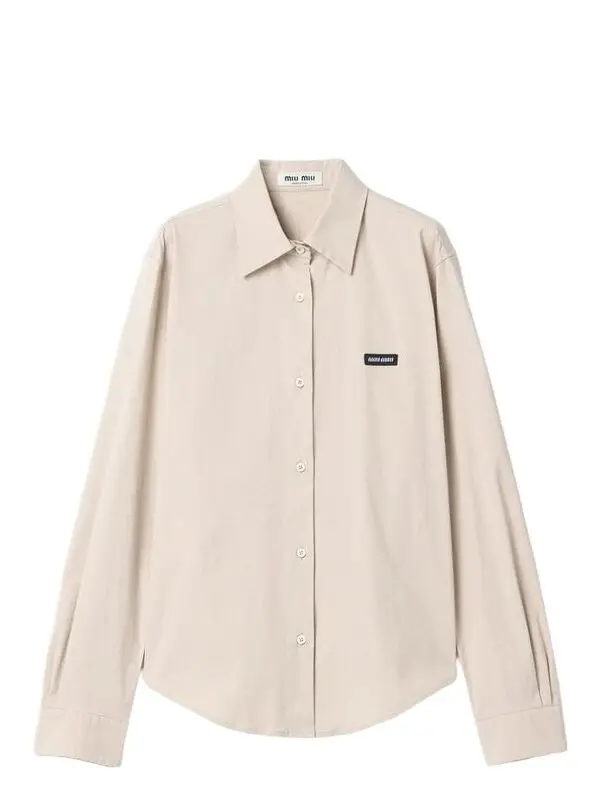 Miu Miu Neutrals Tops Shirts - Cream