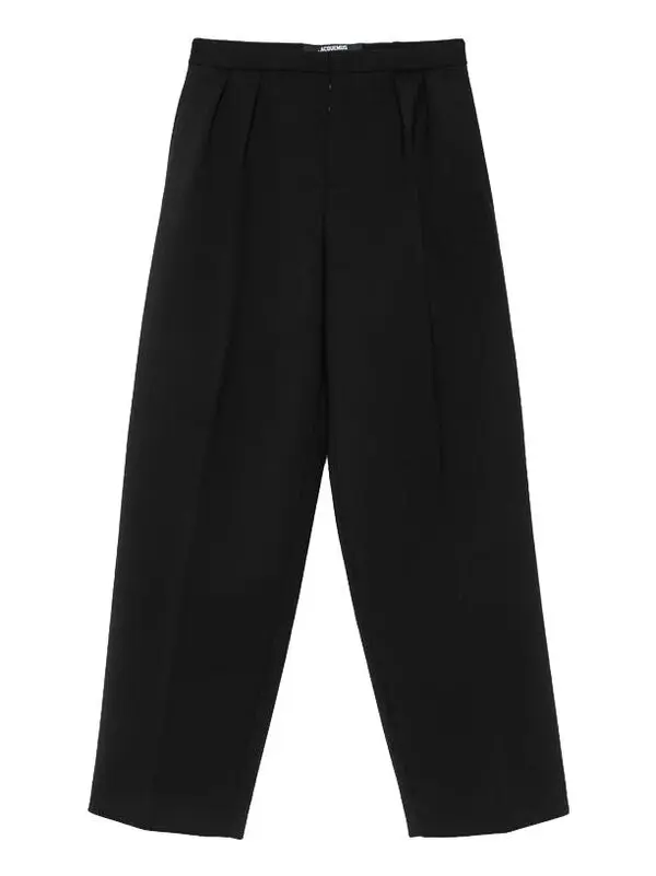 Jacquemus Trousers Wide-leg Trousers - Black
