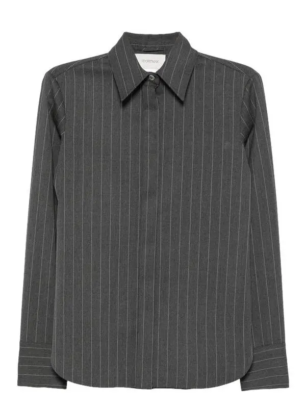 Sportmax Grey Tops Shirts - Gray