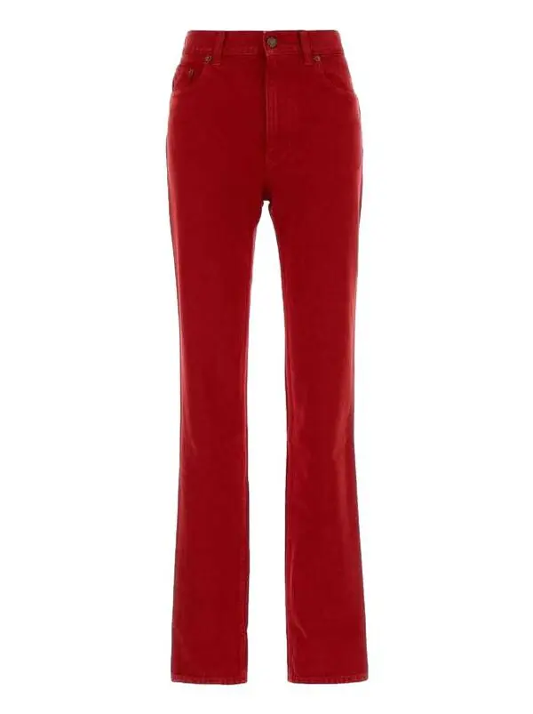 Chloé Trousers Slim-fit Trousers - Red