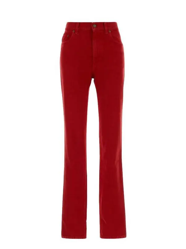 Chloé Trousers Slim-fit Trousers - Red