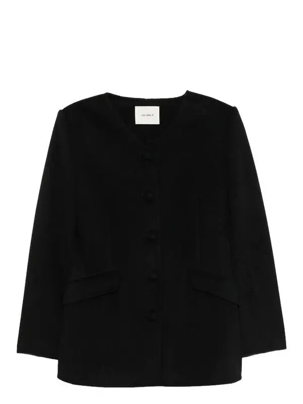 LISA YANG Coats Single Breasted Coats - Black