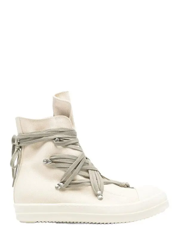 Rick Owens Neutrals Trainers Hi-tops - Cream