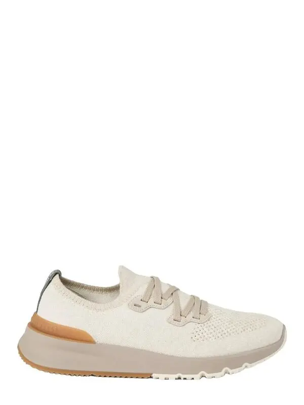 Brunello Cucinelli Neutrals Trainers Low-tops - Cream