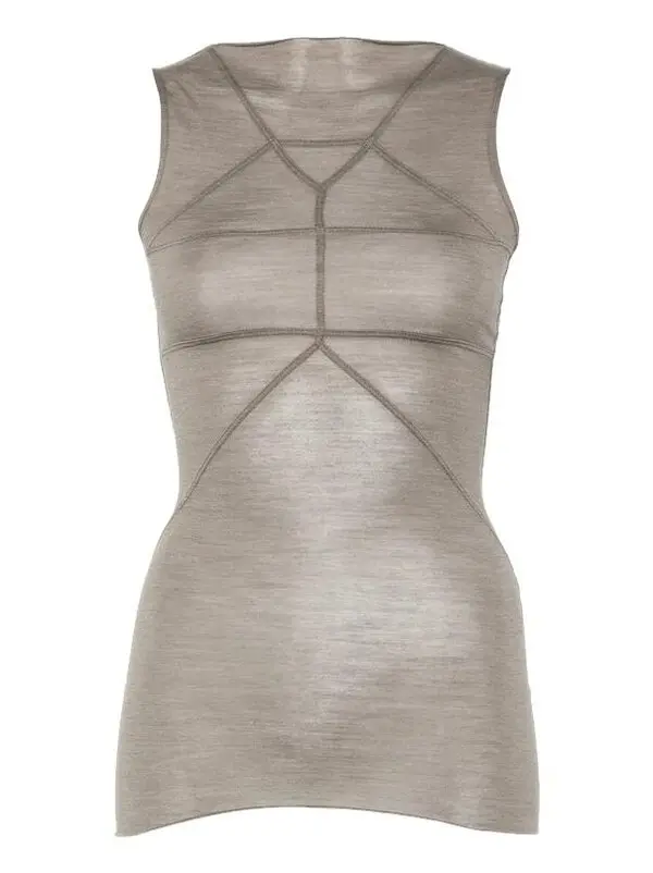 Rick Owens Grey Tops Vests & Tank Tops - Gray