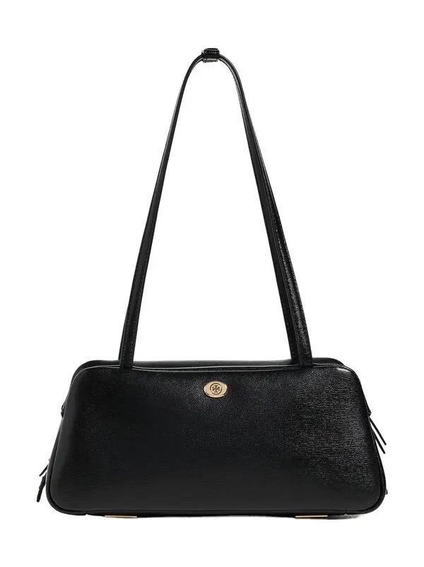 Tory Burch Robinson Leather Shoulder Bag - Black