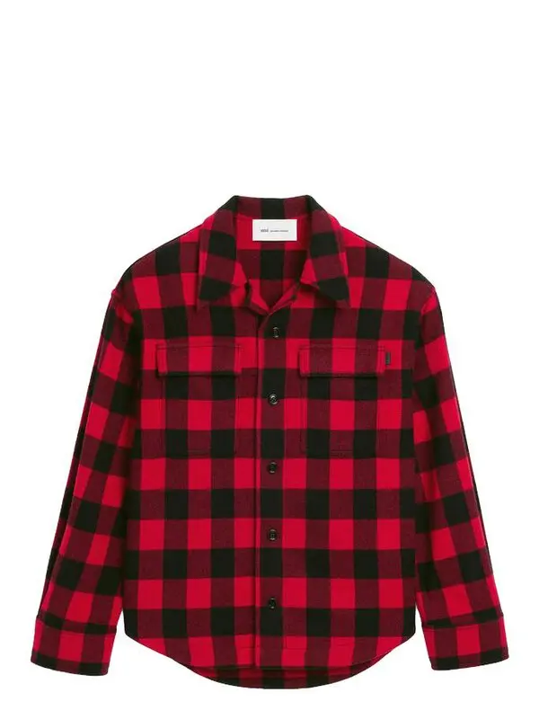 AMI Paris Jackets Shirt Jackets - Red