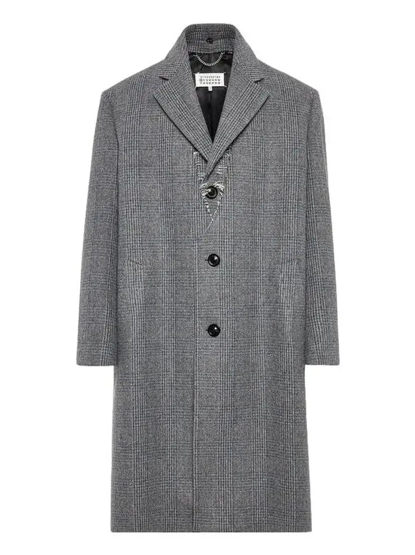 MAISON MARGIELA Grey Coats Single Breasted Coats - Gray