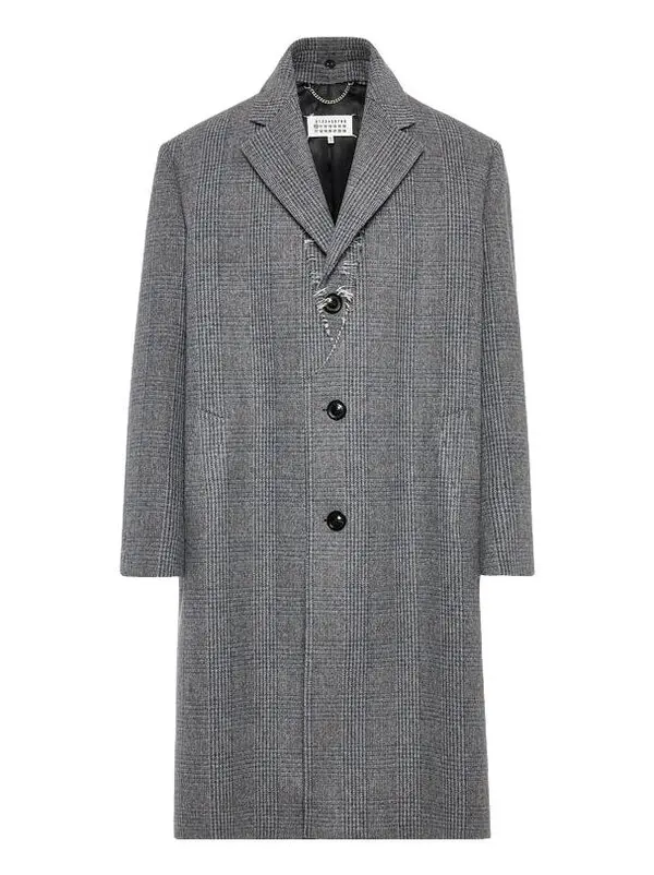 MAISON MARGIELA Grey Coats Single Breasted Coats - Gray