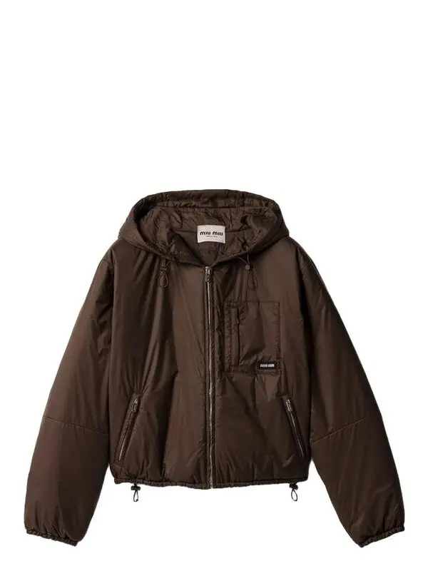 Miu Miu Jackets Puffer Jackets - Brown