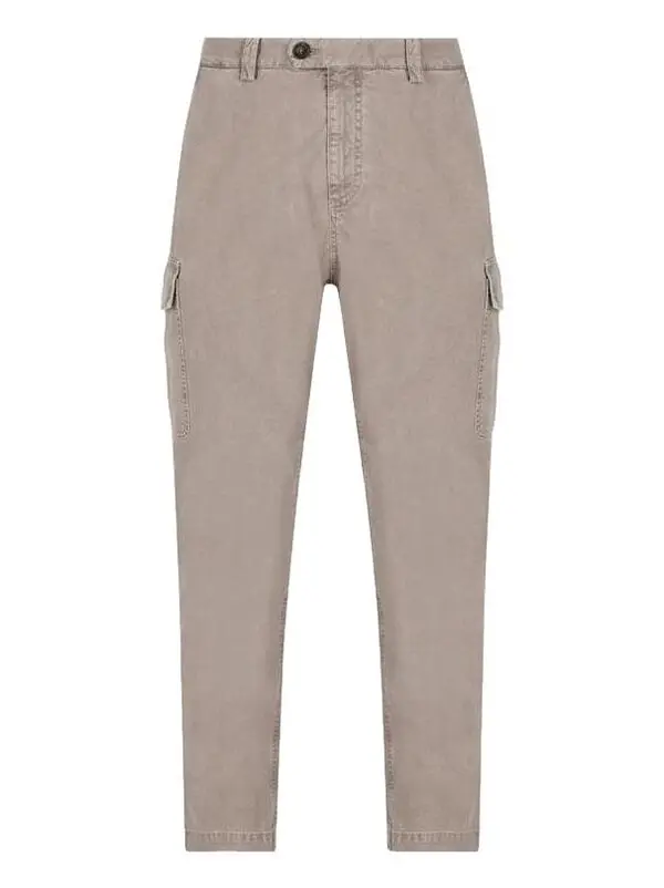 Brunello Cucinelli Grey Trousers Tapered Trousers - Gray