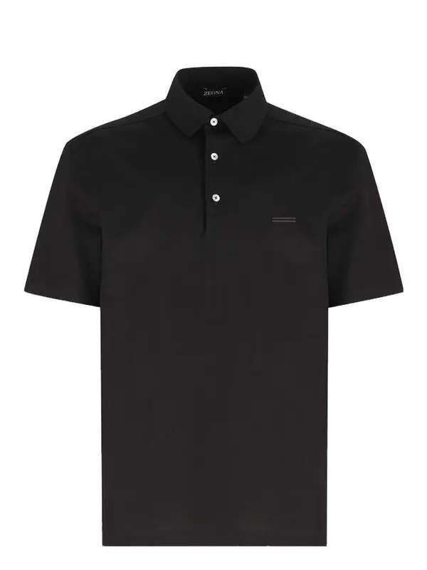 Zegna Polo Shirts - Black