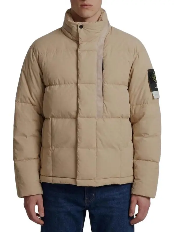 Stone Island Neutrals Jackets Padded & Down Jackets - Cream