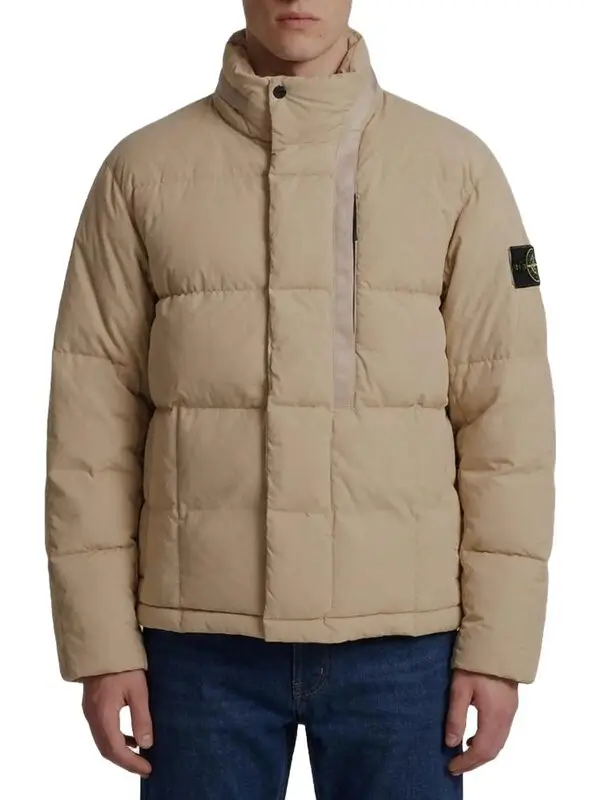 Stone Island Neutrals Jackets Padded & Down Jackets - Cream