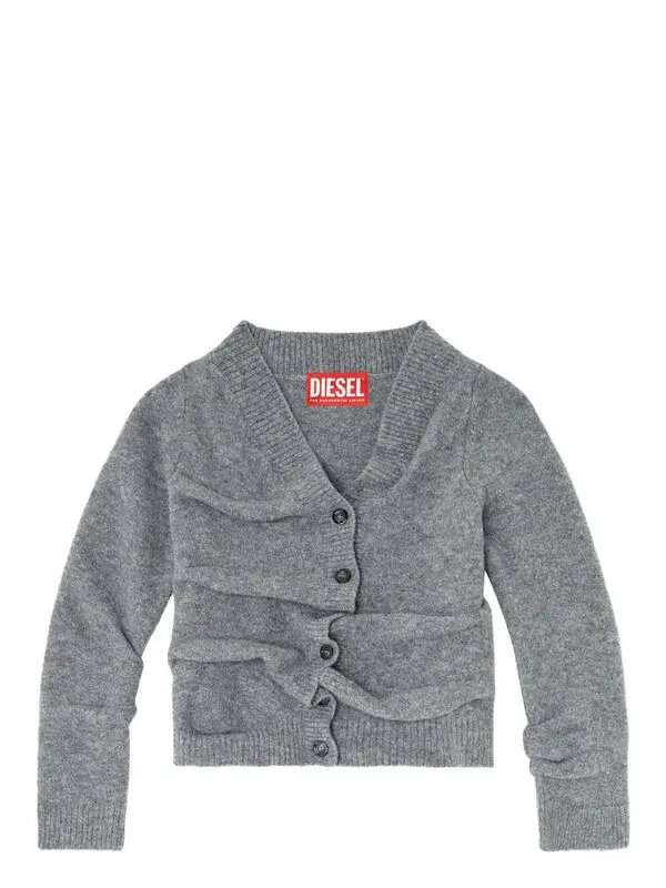 DIESEL® Grey Knitwear Cardigans - Gray