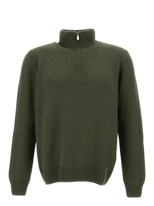 GRAN SASSO Long-sleeved Half-zip Jumper - No