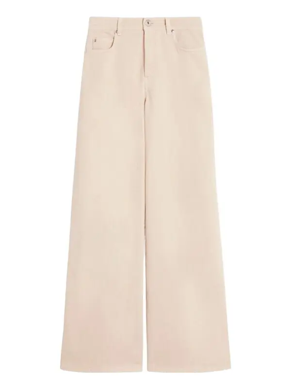 Max Mara Wide-leg Casual Pants - Nude