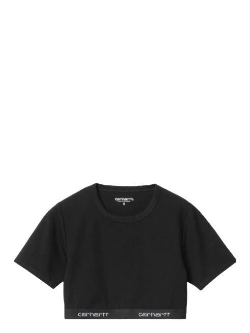 Carhartt Work In Progress W' Script Crop Top - Black