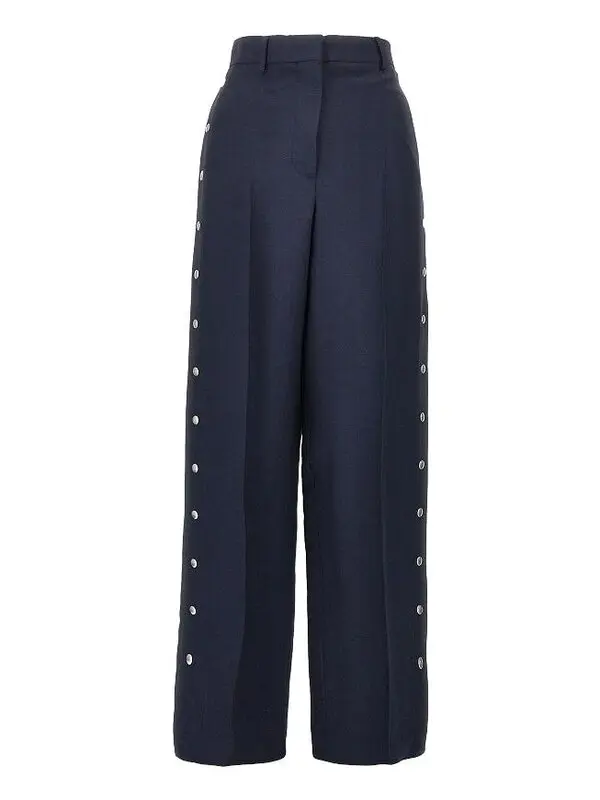 Stella McCartney Tailored Pants With Press-studs - Blue