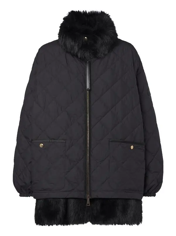 Moncler Chaleureux Convertible Quilted Down Jacket - Black