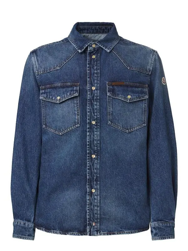 Moncler Denim Western Shirt - Blue