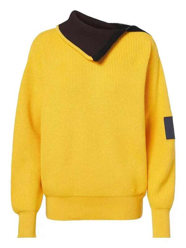 Loewe Double L Wool-blend Sweater - Yellow