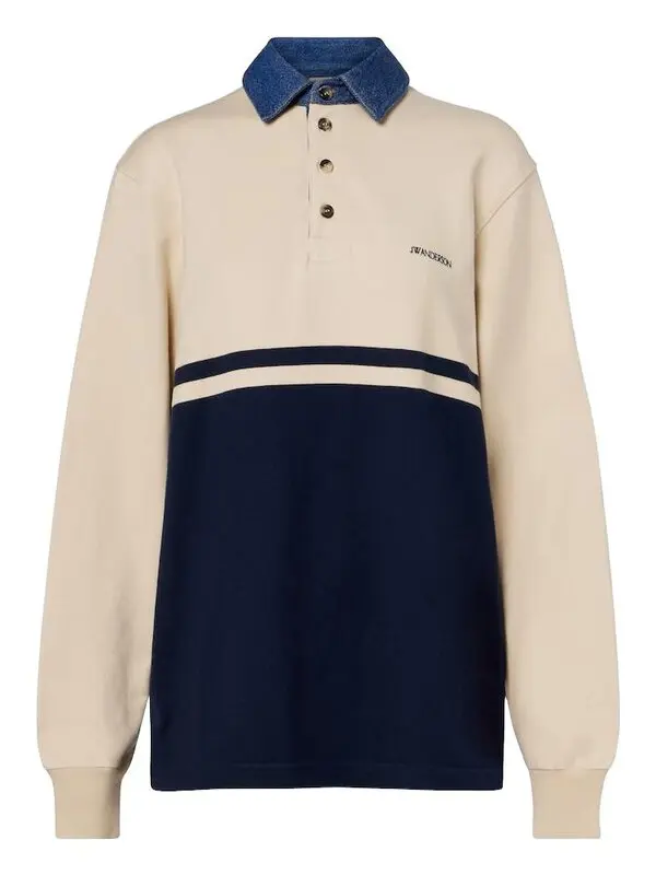 JW Anderson Cotton Jersey Polo Shirt - Beige