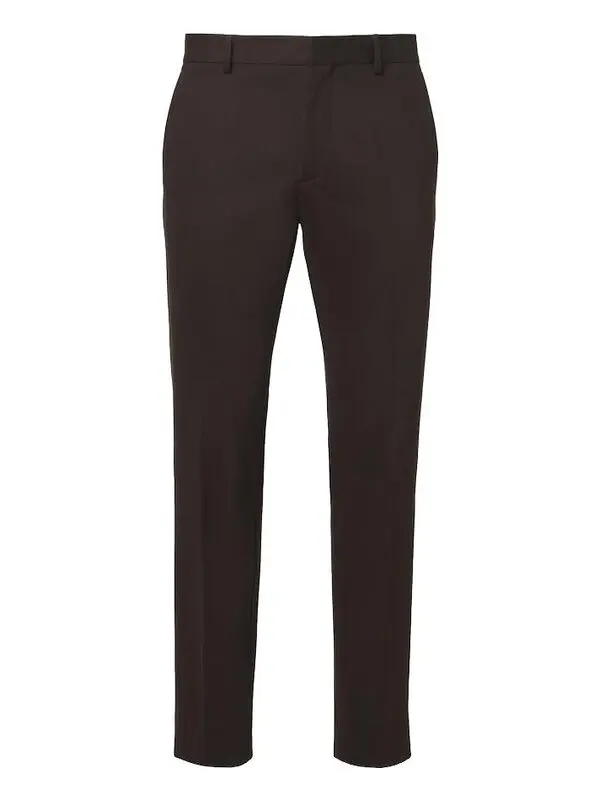 Zegna Cotton And Cashmere Slim Pants - Brown