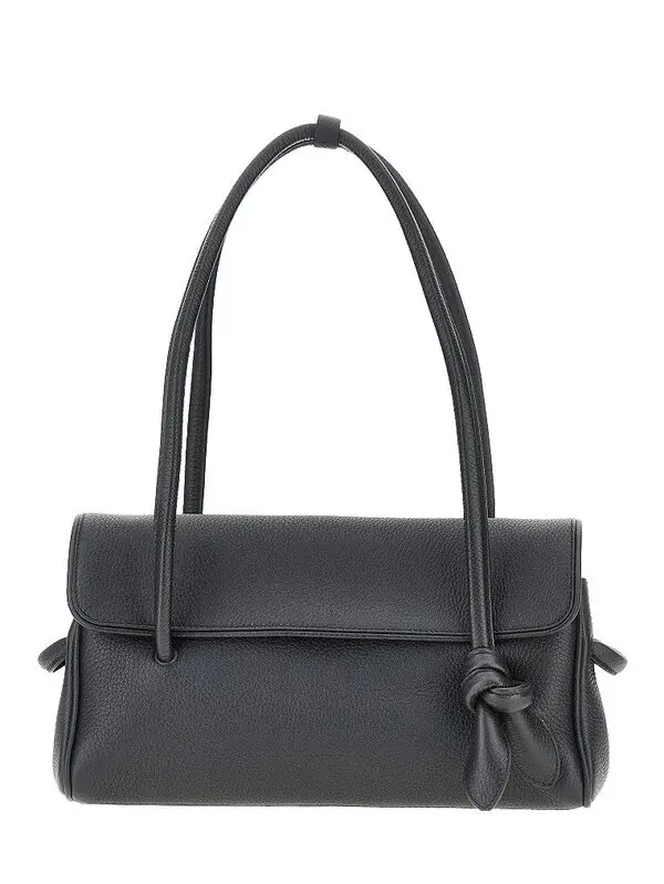 Jacquemus Grained Leather 'turismo Long' Bag - Black