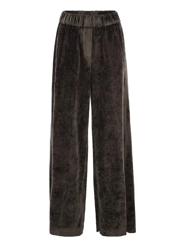 Peserico Fluid Corduroy Trousers - Brown
