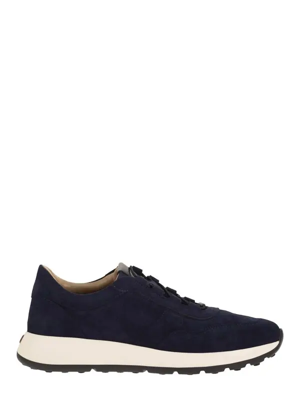 TOD'S Goatskin Suede Sneakers - Blue