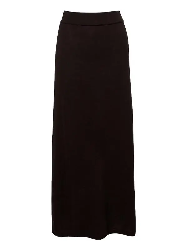 TOTEME Knitted Midi Skirt - Brown