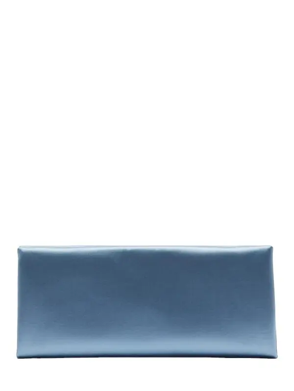 Staud Muse Small Satin Clutch - Blue