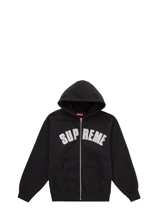 Supreme Larry Clark Zip Up Hooded Sweatshirt - Black