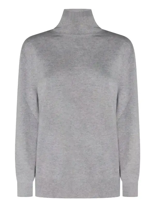 Malo High-neck Sweater - Grey