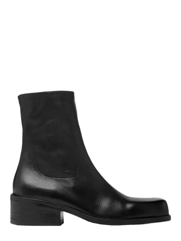 Marsèll Square-toe Zip-fastening Boots - Black