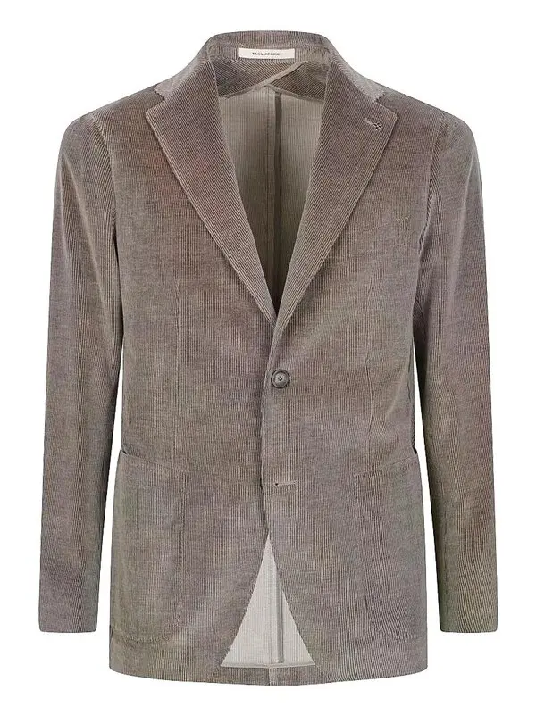 Tagliatore Corduroy Single-breasted Blazer - Brown