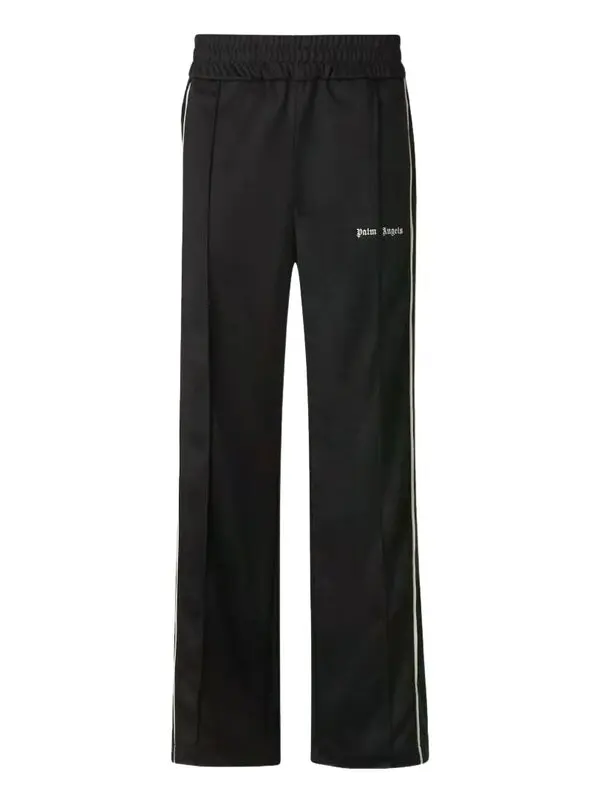 Palm Angels Logo-print Side-stripe Track Pants - Black