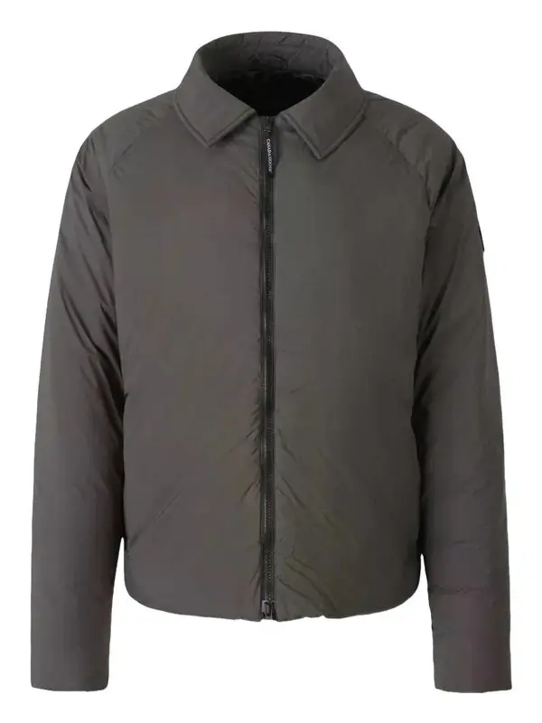 Canada Goose Lodge Track Logo-patch Zip-up Jacket - Grey
